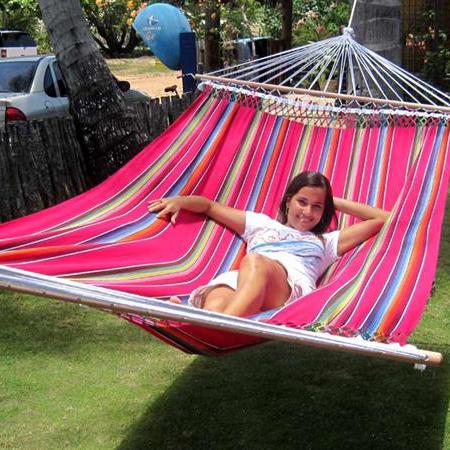 Buy Hammocks in Colorful Mexico Pink Fabric 100% cotton